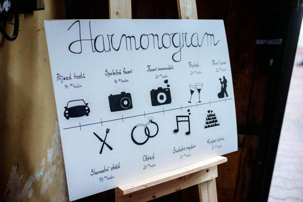 Svatební harmonogram – nehledejte vzor, ale sestavte si vlastní!