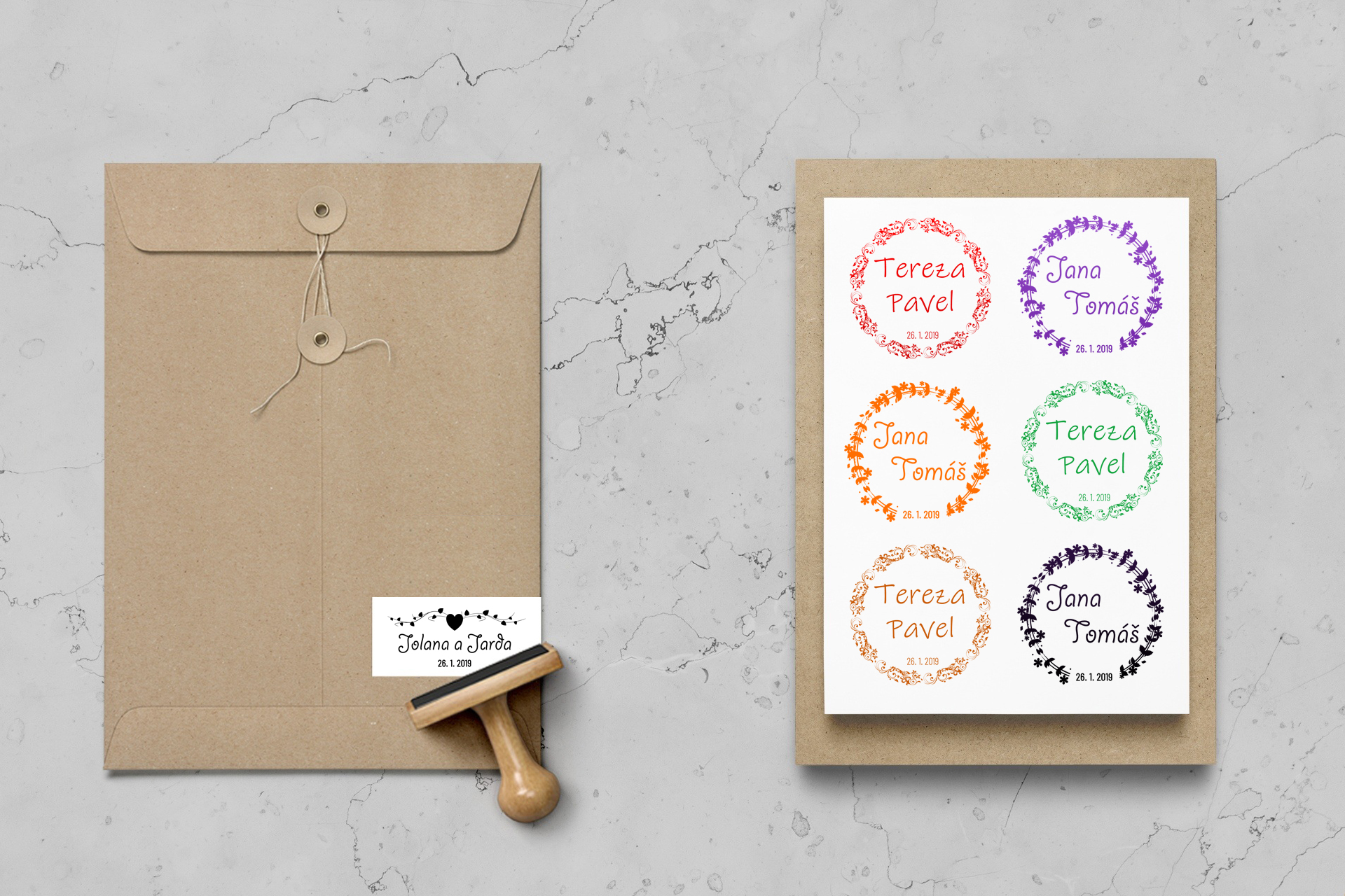 Svatební razítka – na co je použít a jaká můžete vybrat? - Svatbona.cz